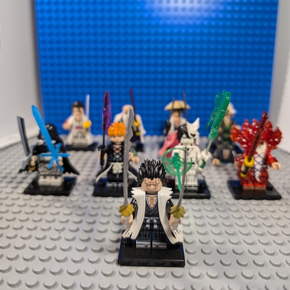 unbranded | Toys | 8 Minifigures Bleach Anime Building Block Toys ...